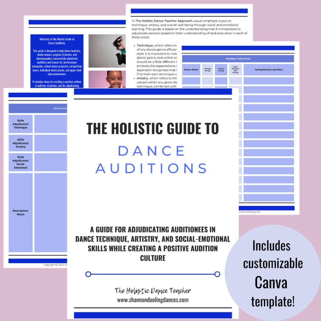 Dance Audition Guide & Rubrics | Shannon Dooling Dances